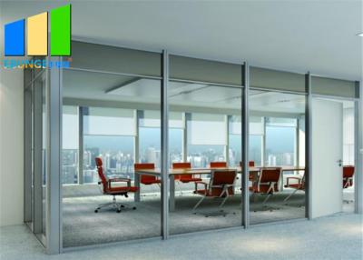 China EBUNGE Fireproof Tempered Glass Partition System 80mm Thickness 2 Hour Fire Resistance for sale