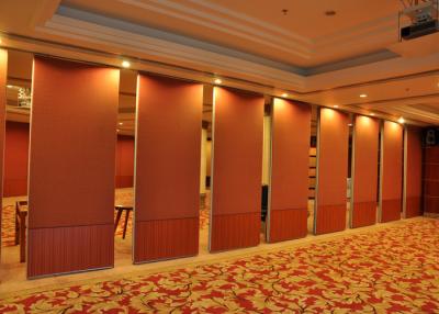 China Red Carpet Finish Movable Partition Walls 800-1230mm Sound Proof 50dB Aluminum Frame for sale