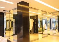 China Folding Glass Partition Wall , Interior Glass Door , Movable And Sliding for sale