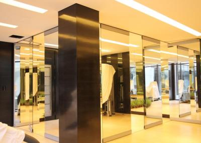 China Folding Glass Partition Wall , Interior Glass Door , Movable And Sliding for sale