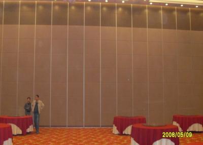 China Hotel Sliding Partition Walls Sound Proof Folding Wall 500-1230mm Panel Width No Floor Track for sale