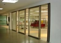 China Office Folding Glass Block Partition Walls 680 / 1230 Width 2000 / 4500 Height for sale