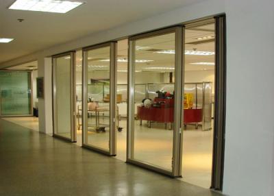 China Office Folding Glass Block Partition Walls 680 / 1230 Width 2000 / 4500 Height for sale