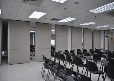 China Hanging Sliding Door Partition Wall System 500-1230mm Width 32-38dB Soundproof for Meeting Rooms for sale