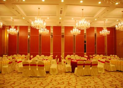 China Aluminum Sliding Door Movable Acoustic Walls 36-42dB Soundproof Partition 2000-6000mm Height for sale