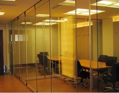 China Glass Partition Walls , Folding Interior Glass Door , Demountable Partition for sale