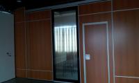 China Folding Glass Partition Wall , Dancing Room Movable Interior Glass Walls for sale