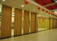 China Plywood Vinyl Office Hanging Partition System Folding Walls 2000-4000mm Height for sale