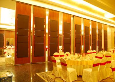 China Melamine Wooden Partition Wall Sound Proof Operable Wall Panel 500-1230mm Width 2000-4000mm Height for sale