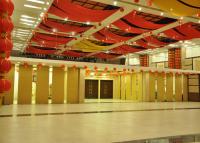 China Commercial Folding Office Partition Walls 500-1230mm Width Aluminum Frame Veneer Finish for sale