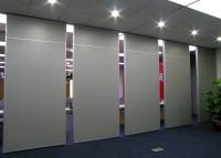 China Top Hung Sliding Partition Wall 500-1230mm Width 2000-6000mm Height Aluminum Frame for sale