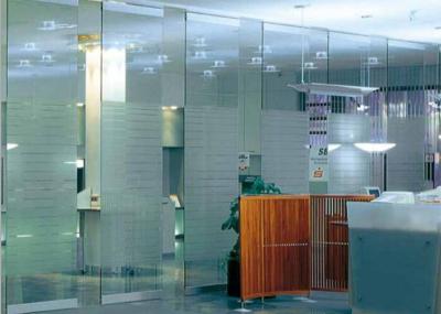 China Tempered Glass Partition Wall For Office Room Convenient Operability for sale