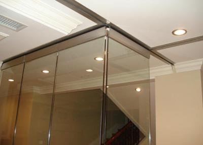China Top Supported Aluminum Clip Sliding Glass Partition Wall 85mm for Meeting Room for sale