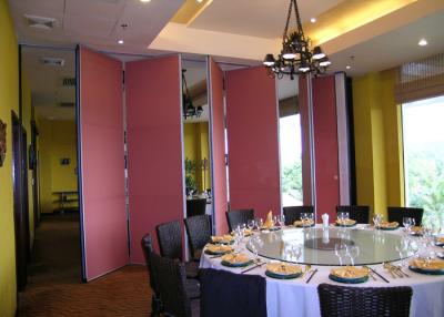 China Accordion Room Dividers with 36-42dB Sound Insulation | 500-1230mm Width | Aluminum Frame Partition Walls for sale