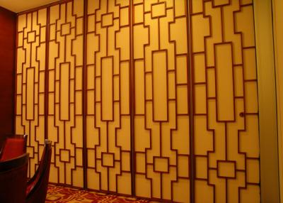 China Plywood Museum Folding Sound Dampening Panels 80mm Sound Proof Partition Walls 500-1230mm for sale