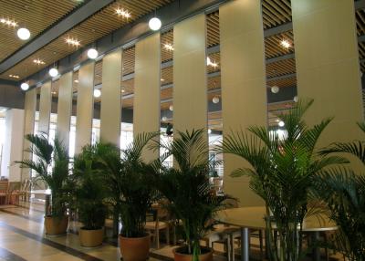 China Folding Acoustic Room Divider Aluminium Partition Wall 6000mm Height 42db Soundproof for sale