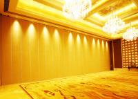 China Acoustic Fabric Sliding Partition 32-36dB Aluminum Frame Manual Operation 2000-4000mm Height for sale