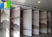 China Temporary Soundproof Operable Divider Aluminum Profile Sliding Folding Partition for sale