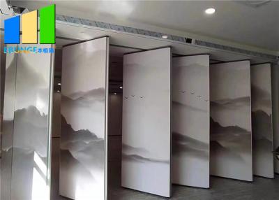 China Temporary Soundproof Operable Divider Aluminum Profile Sliding Folding Partition for sale