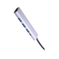 China Usb C Multiport Hub Adapter  USB C To USB Hub With 100W PD, Uni (Slim& Aluminum& Nylon) USB Type C To USB Adapter for sale