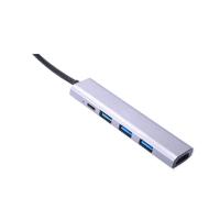 China Usb C Multiport Hub Adapter  USB C To USB Hub With 100W PD, Uni (Slim& Aluminum& Nylon) USB Type C To USB Adapter for sale