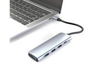 China Multiple USB C Hub with 5Gbps Speed, 7 Ports, 6.6 Inch Cable for sale