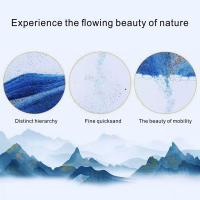 China Desktop Multifunctional Wireless Charger Quicksand Painting Colorful Night Light for sale