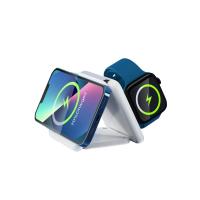 China Multiple Devices 3 In 1 Wireless Charger Travel RTOPS Magnetic Wireless Charger for sale
