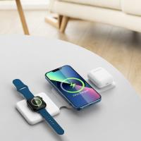 China Multiple Devices 3 In 1 Wireless Charger Travel RTOPS Magnetic Wireless Charger for sale