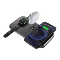China ABS Wireless Charger Station 15W Qi Fast Charger For Mobile Phone/Smart Watch/Headset for sale