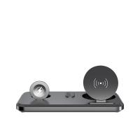 China ABS Wireless Charger Station 15W Qi Fast Charger For Mobile Phone/Smart Watch/Headset for sale