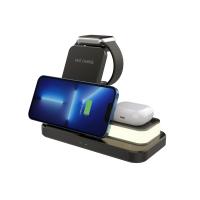 China Portable 15W 3 In 1 Fast Wireless Charger Foldable For Samsung Iphone for sale