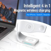 China Intelligent 4 In 1 Magnetic Wireless Charger Multifunctional For Iphone Iwatch Airpods for sale