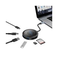 China Circular Multiple USB C Hub Magnetic Absorption For Laptops Mobile Phones Game Consoles for sale