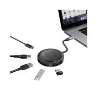 China Circular Multiple USB C Hub Magnetic Absorption For Laptops Mobile Phones Game Consoles for sale