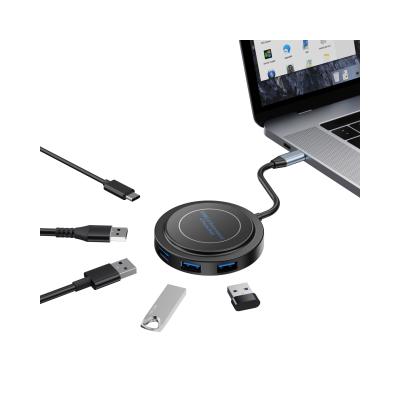 China Lightweight USB C Hub with 4 USB 3.0 Ports and 100W Power Delivery for sale