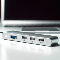 China 100W USB C Hub with 4 USB 3.0 Ports and HDMI for MacBook for sale
