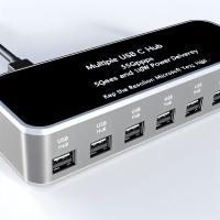 China Multiple USB C Hub with 5Gbps Speed and 100W Power Delivery for sale