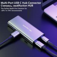 China 4K HDMI Video Output Multiple USB C Hub with Compact Design and Wide Operating Temperature Rang for sale