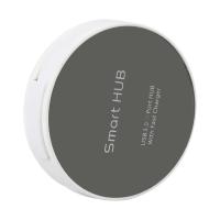 China Fast Charging Smart Round Adapter 4 Ports USB HUB for sale