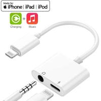 China Iphone7 7Plus 8 X 9 Audio Interface Lightning Adapter Cable for sale