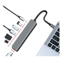 China MacBook 7 In 1 HDMI SD TF Usb C Charging Docking Station for sale