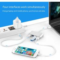 China 4 In 1 Data Transfer 5 Gbps Macbook Pro Usb C Adapter Hub for sale