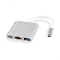 China Charging Data Transfer 3 In 1 4K HDMI 1080P USB Type C Hub for sale