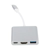 China Charging Data Transfer 3 In 1 4K HDMI 1080P USB Type C Hub for sale