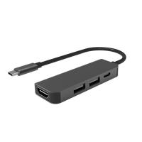 China PD Charging Notebook Computer CE ROHS 4 In 1 USB C Hub for sale