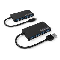 China Universal Data Transmission Four Port 12v Powered USB 3.0 Hub for sale