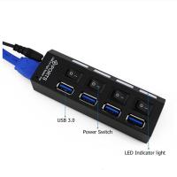 China Memory Cards Round USB Four Port Hub Splitter Adapter for sale