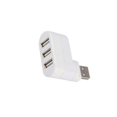 China 90 / 180 Degree Portable Rotation 3 Port Usb 2.0 Hub for sale