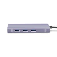 China USB 3.0 Port TF Card Slot 6 In 1 RJ45 Type C Docking Station for sale